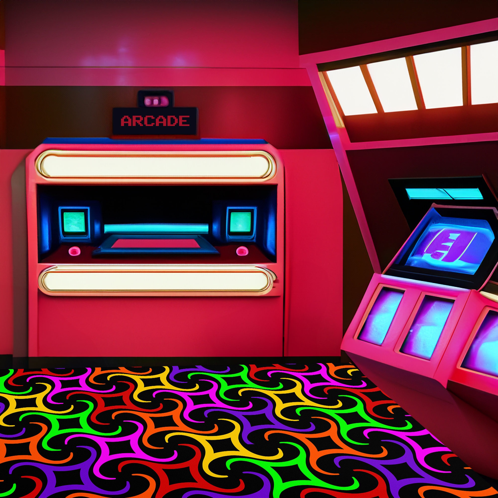 Arcade Rug, Arcade Bar Carpet, Arcade Saloon Rug, Arcade Area Rug ...