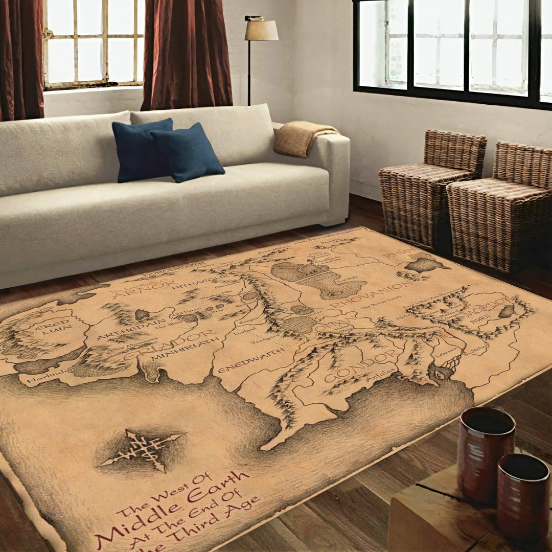 Map Rug, World Map Rug, Printable Map Rug, Map Carpet, Map Decor, Home ...