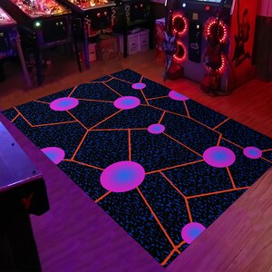 Arcade Rug, Arcade Saloon Rug, Retro Arcade Rug, Arcade Bar Carpet ...