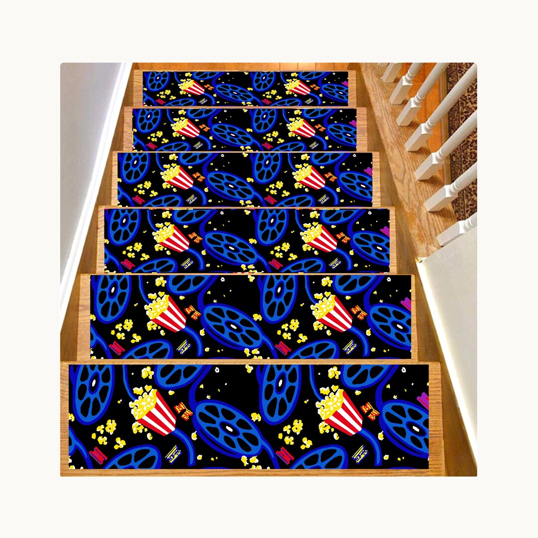 Step Popcorn Rug, Stair Cinema Rug, Cinema Room Rug, Cinema Saloon ...