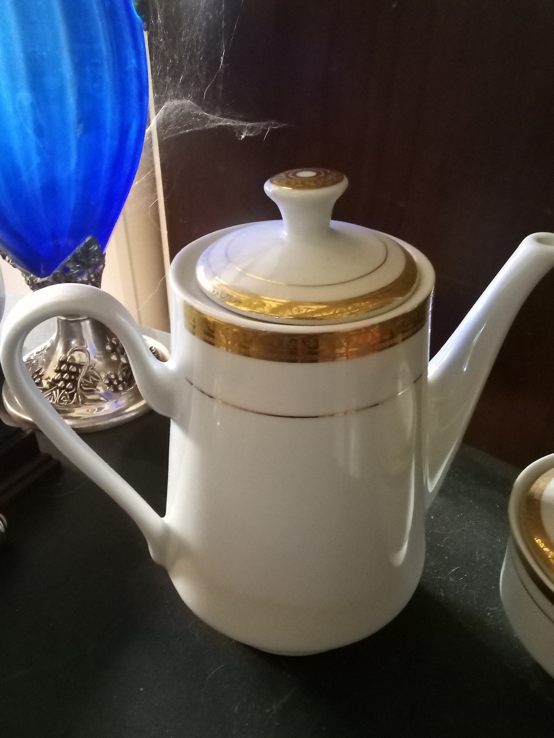 Vintage Sango Coffee Pot and Sugar Bowl - Etsy