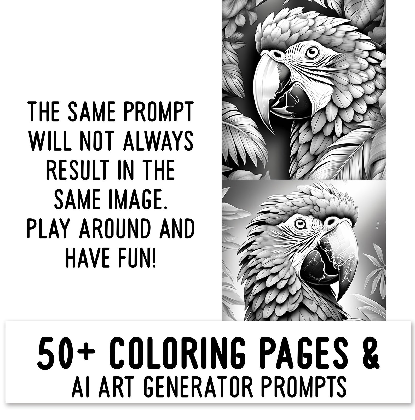 Ultimate Animal Coloring Pages Bundle: 50+ Digital Download Adult ...