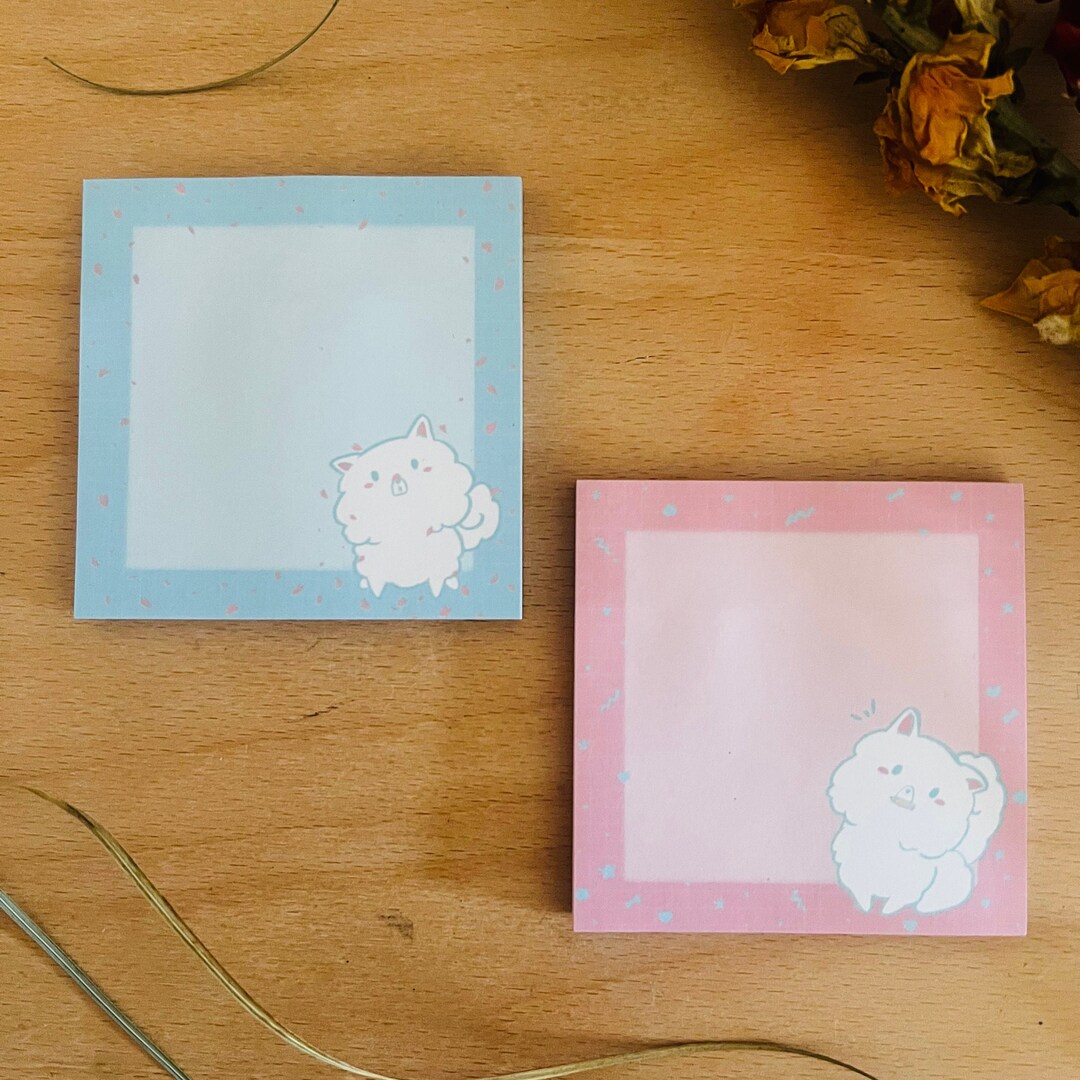 Lulu | Japanese Spitz | Sticky Notes - Etsy
