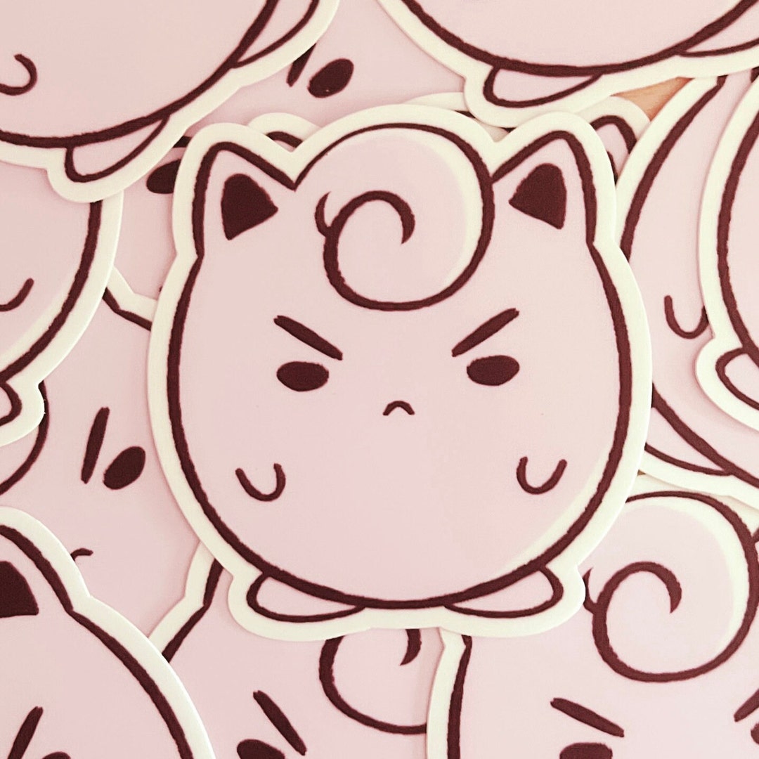 Moody Jigglypuff | 3" Vinyl Sticker - Etsy