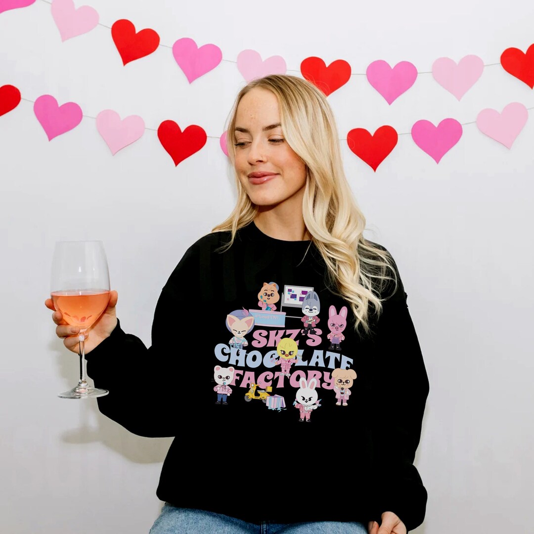 Stray Kids Valentine Chocolate Factory Sweatshirt, Skzoo Chibi ...