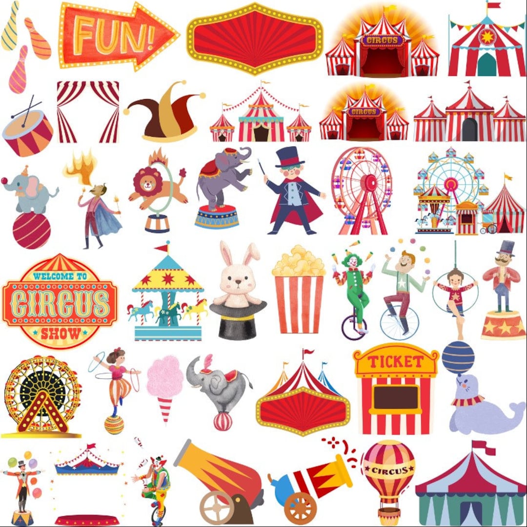 Circus SVG Bundle, Circus Birthday, Carnival Svg, Circus Cut Files for ...