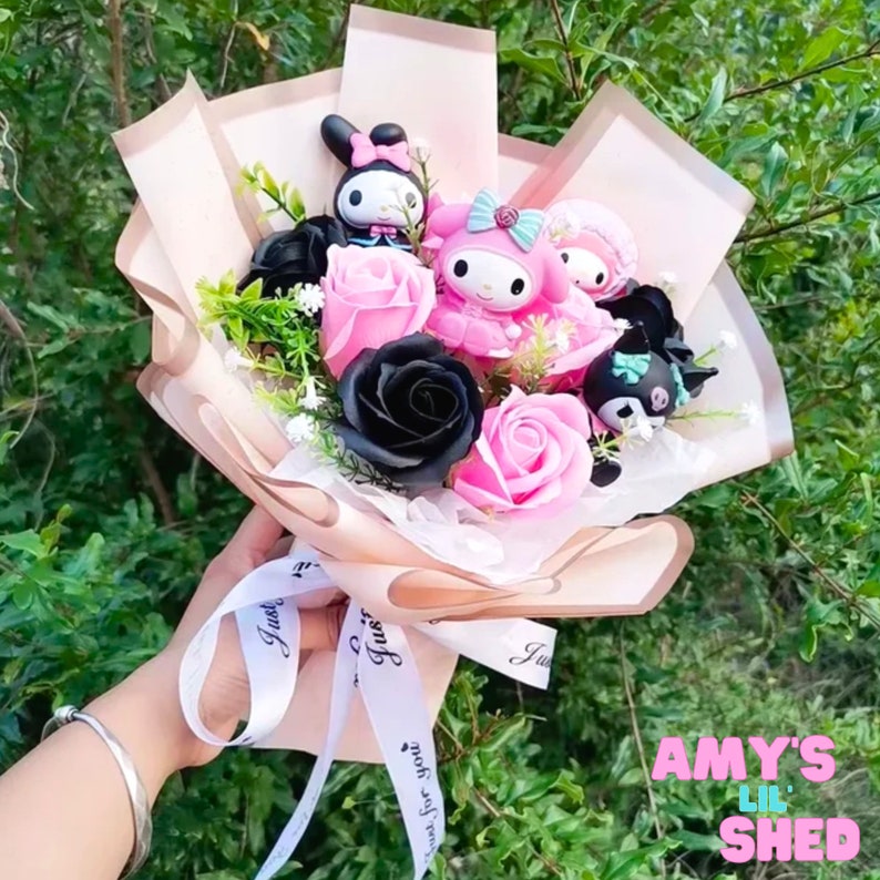 Hello Kitty Bouquets Sanrio Posy, Hellokitty, Plush, Valentines Day Gift, Kawaii, Romantic ...