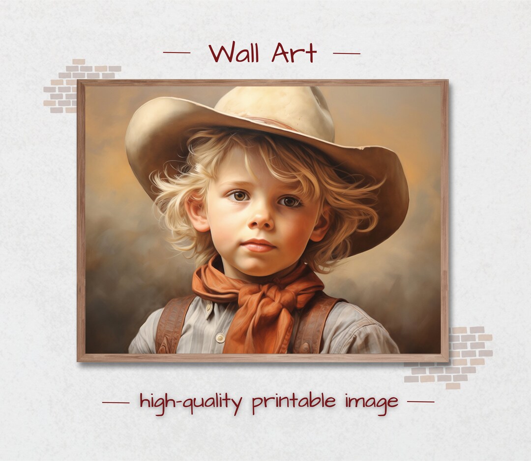 Cowboy Style Image. Printable Wall Art. Digital Download. - Etsy