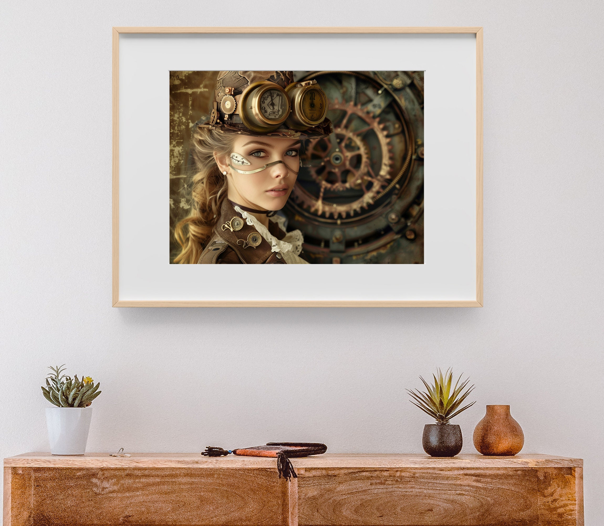 Steampunk Style Picture. Printable Wall Art. Printable Painting ...