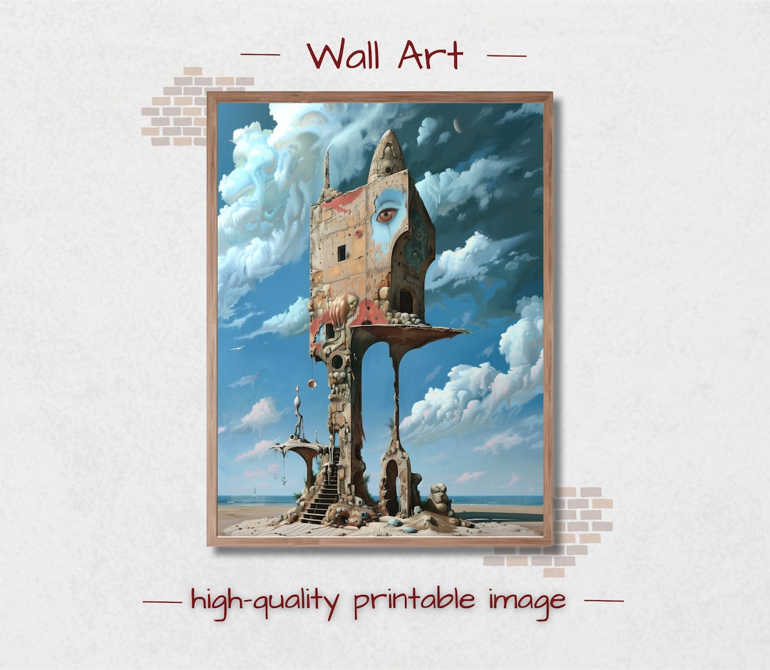 Surrealism Style Picture. Printable Wall Art. Printable Painting ...