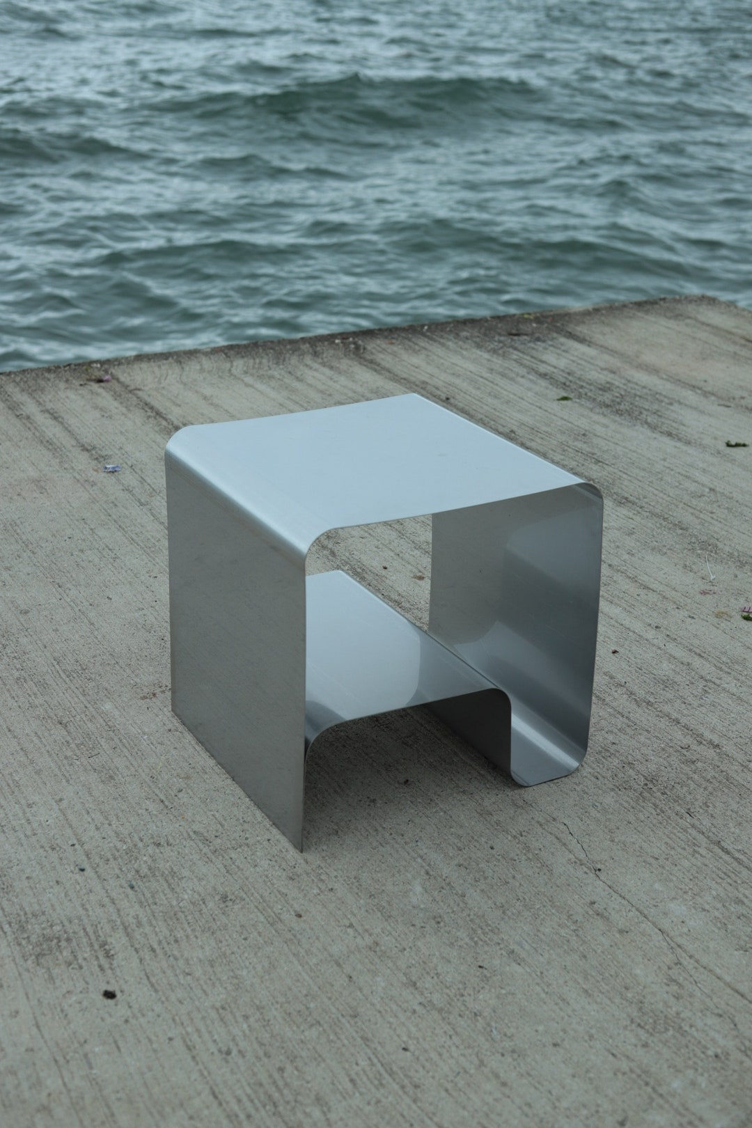 Modern Metal Coffe Table, Unique Minimalist Natural Metal Coffe Table ...
