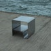 Modern Metal Coffe Table, Unique Minimalist Natural Metal Coffe Table ...