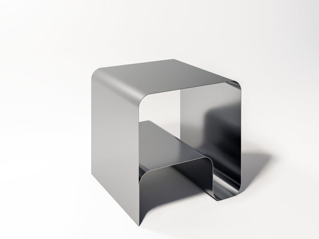 Modern Metal Coffe Table, Unique Minimalist Natural Metal Coffe Table ...