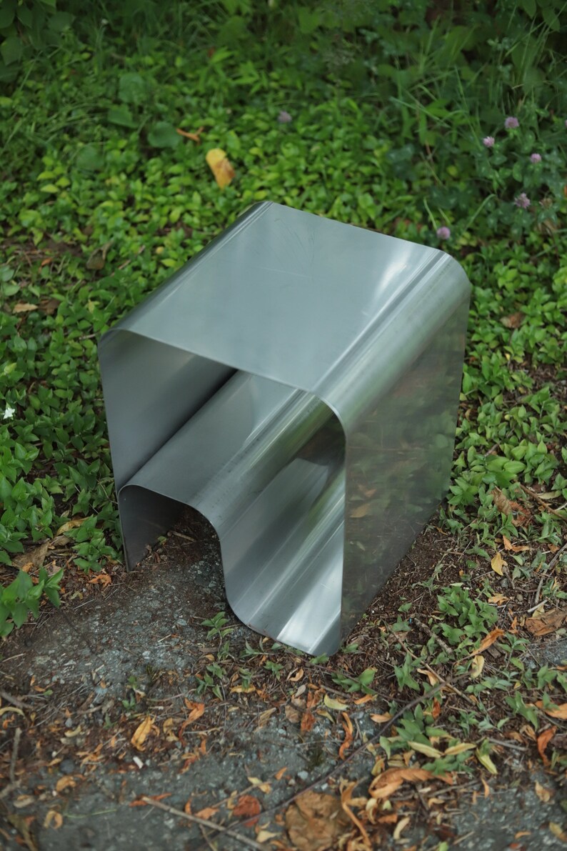 Modern Metal Coffe Table, Unique Minimalist Natural Metal Coffe Table ...