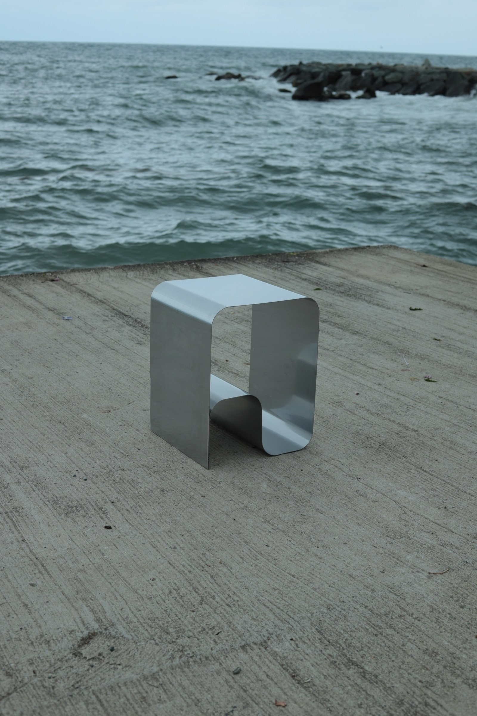 Modern Metal Coffe Table, Unique Minimalist Natural Metal Coffe Table ...