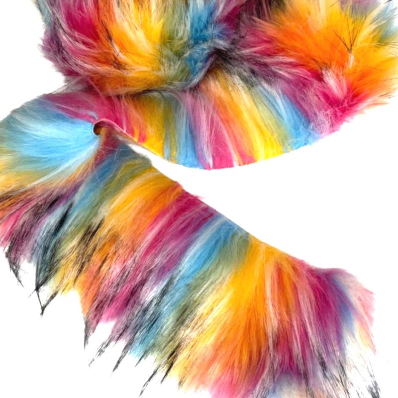 Rainbow Faux Fur - Etsy