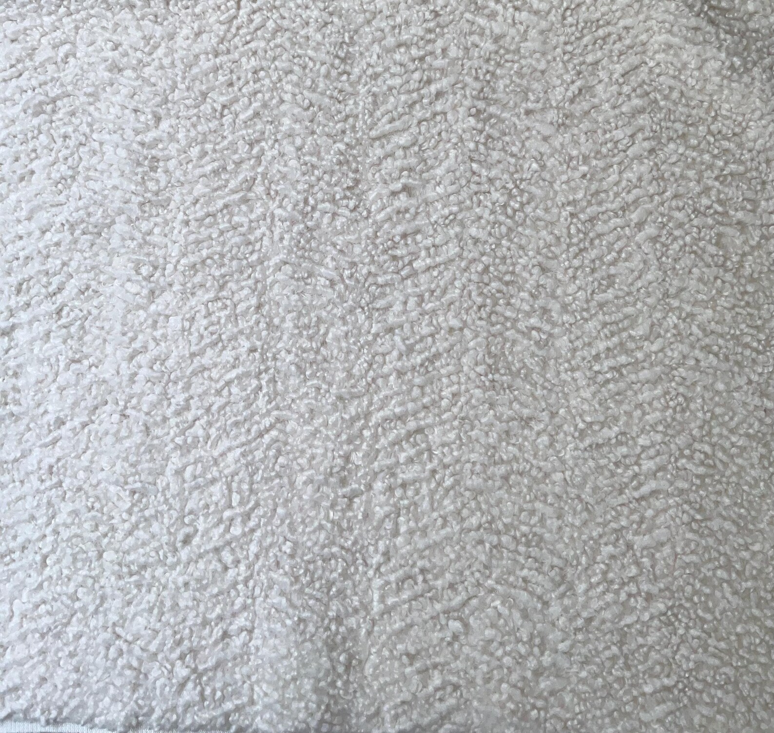 White Cream Boucle Fabric, Soft Textured Faux Sherpa Material - Etsy