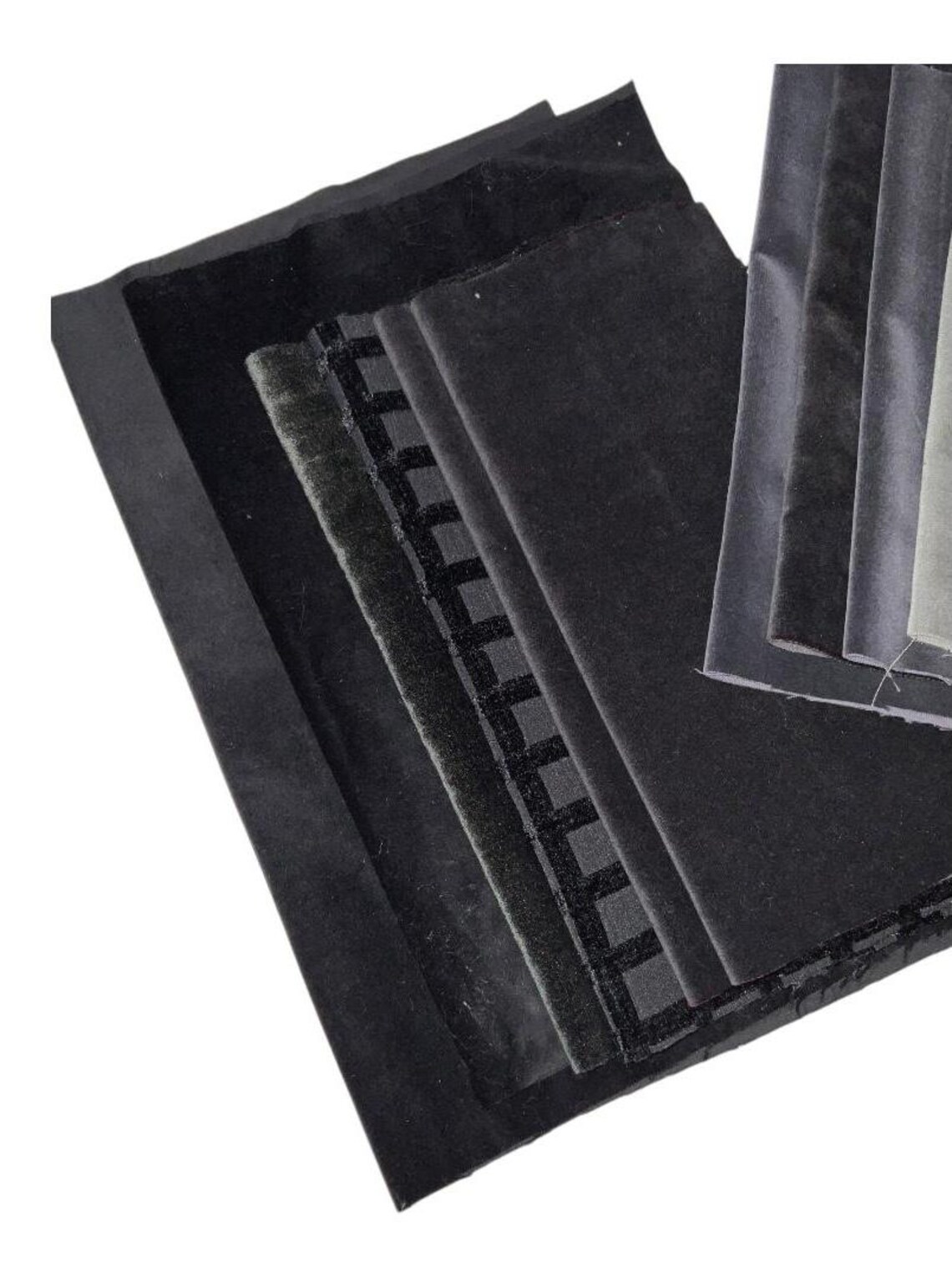 Velvet Fabric Bundle, Material Remnants for Crafting, Assorted Velvets ...