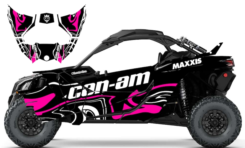 CANAM Marble Pink - UTV Graphics Kit, Buggy Decals, Utv Stickers ...