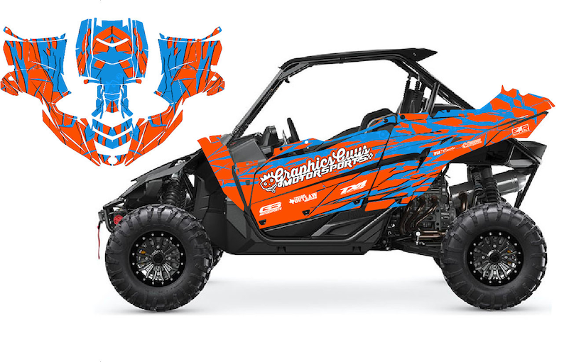 YAMAHA YXZ Shatter - Graphics Kit, Decals, Stickers, Custom, Free ...