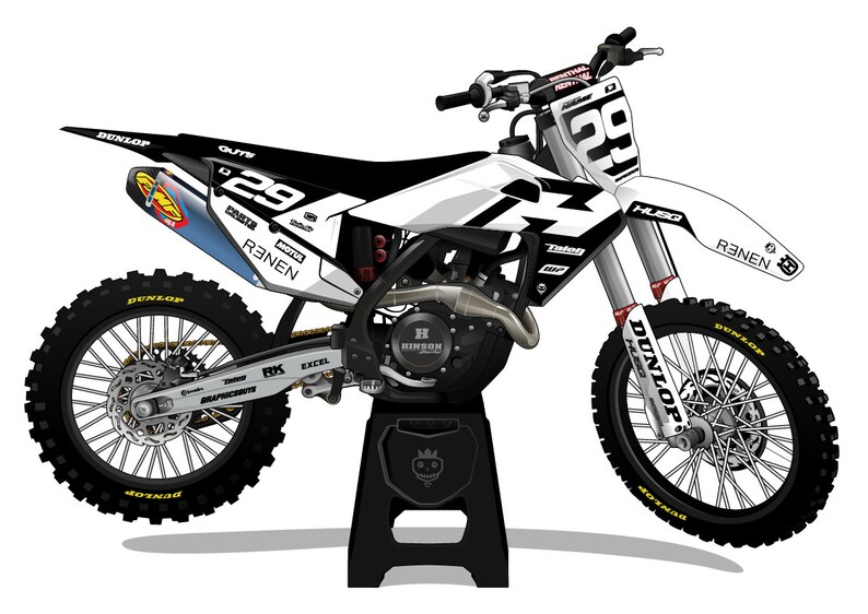 HUSQVARNA Power Grey - Mx Graphics Kit, Moto Graphics, Dirt Bike ...