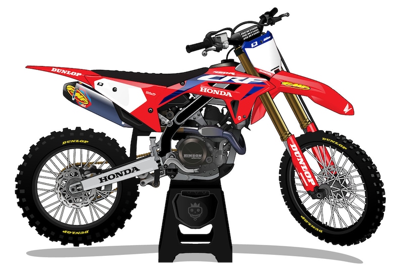 HONDA CRF OEM - Mx Graphics Kit, Moto Graphics, Dirt Bike Graphics Kit ...