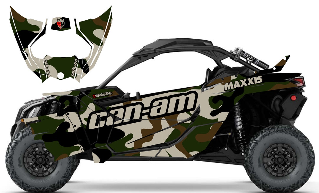 CANAM Camo - UTV Graphics Kit, Buggy Decals, Utv Stickers, Custom Utv ...