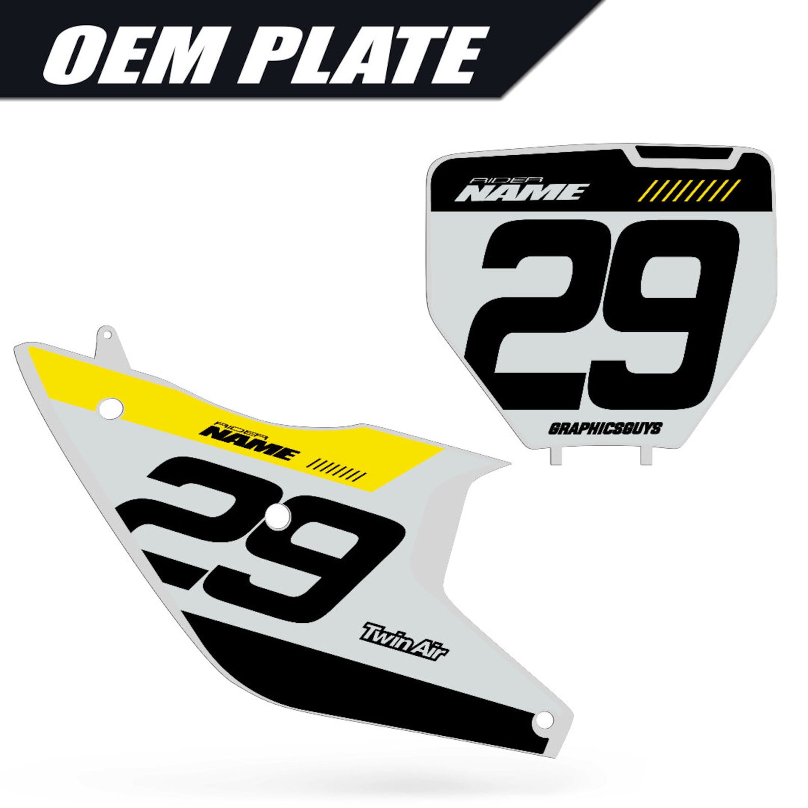 HUSQVARNA Number Plate Decal OEM Race Numbers, Motocross Numbers ...