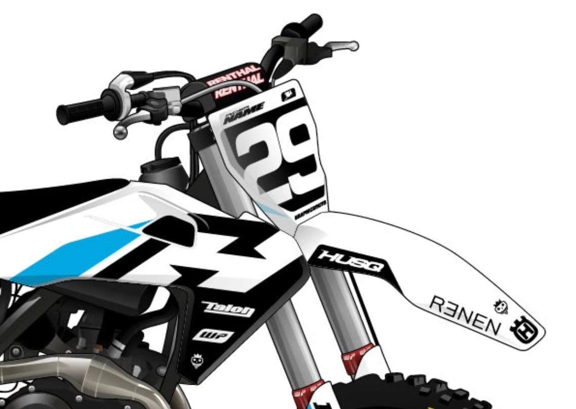 HUSQVARNA Power - Mx Graphics Kit, Moto Graphics, Dirt Bike Graphics ...