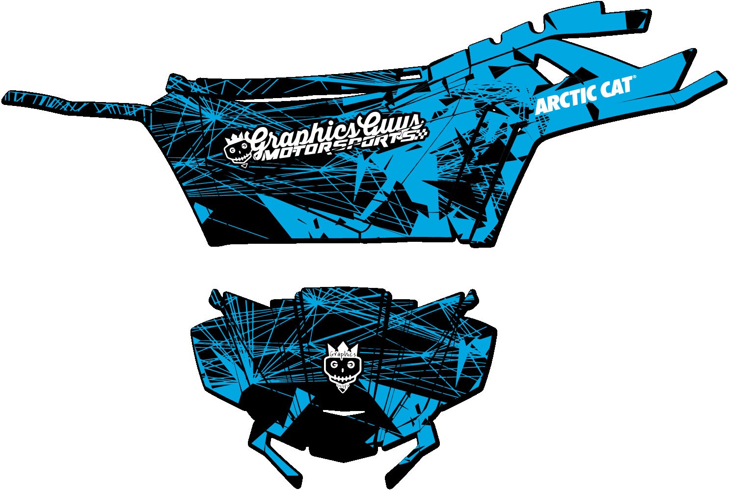 TEXTRON/ARCTIC CAT Lazer Blue - Utv Graphics Kit, Wildcat Xx, Arctic ...