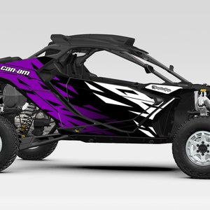 2024 CANAM Maverick R Purple Rain Graphic SXS - Canam Graphics Kit, Utv ...