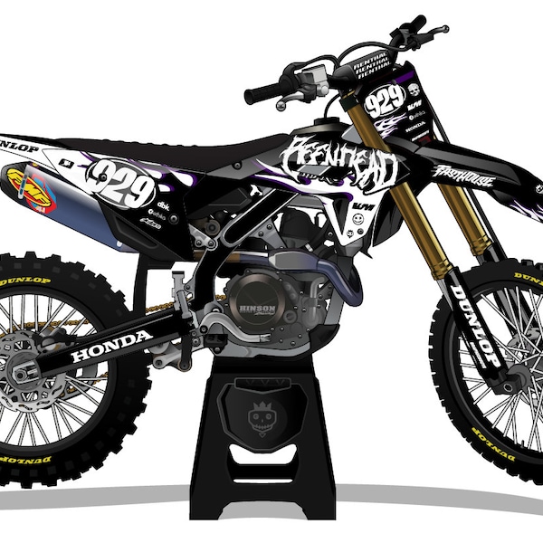 HUSQVARNA Power Yellow Mx Graphics Kit, Moto Graphics, Dirt Bike ...