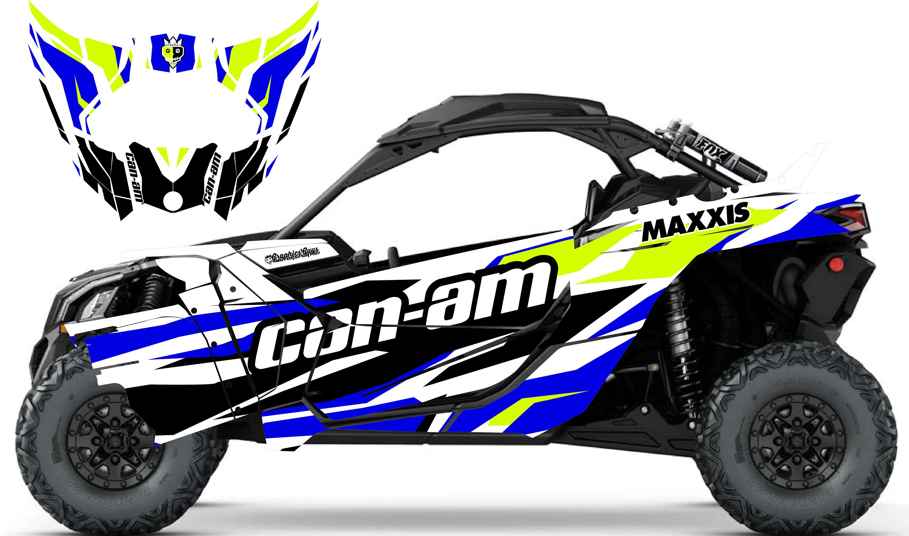 CANAM Destruction - Graphics Kit, Canam Decals, UTV Stickers, Custom ...