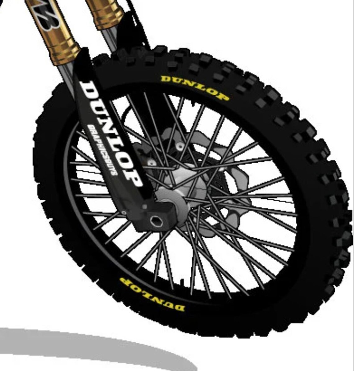 YAMAHA KB43 Mx Graphics Kit, Moto Graphics, Dirt Bike Graphics Kit ...