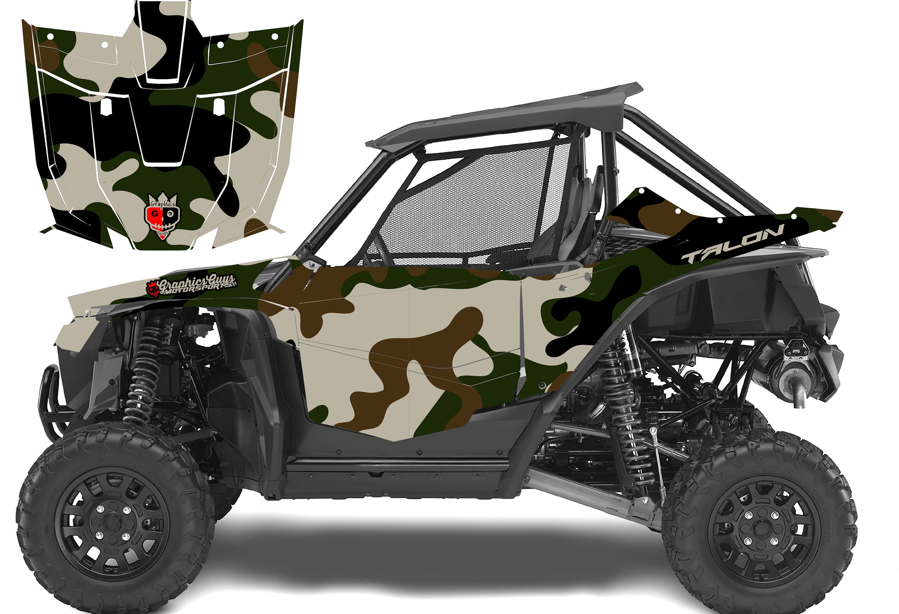 HONDA TALON Camo Graphics Kit, Decals, Stickers, Custom, Free Shipping ...
