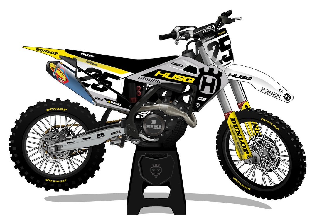 HUSQVARNA Factory - Mx Graphics Kit, Moto Graphics, Dirt Bike Graphics ...