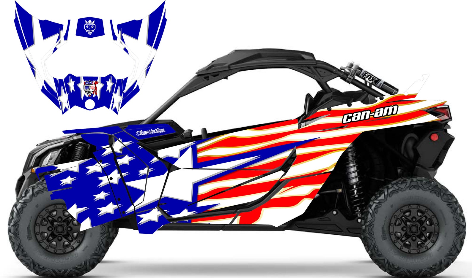 CANAM Merica - UTV Graphics Kit, Buggy Decals, Utv Stickers, Custom Utv ...