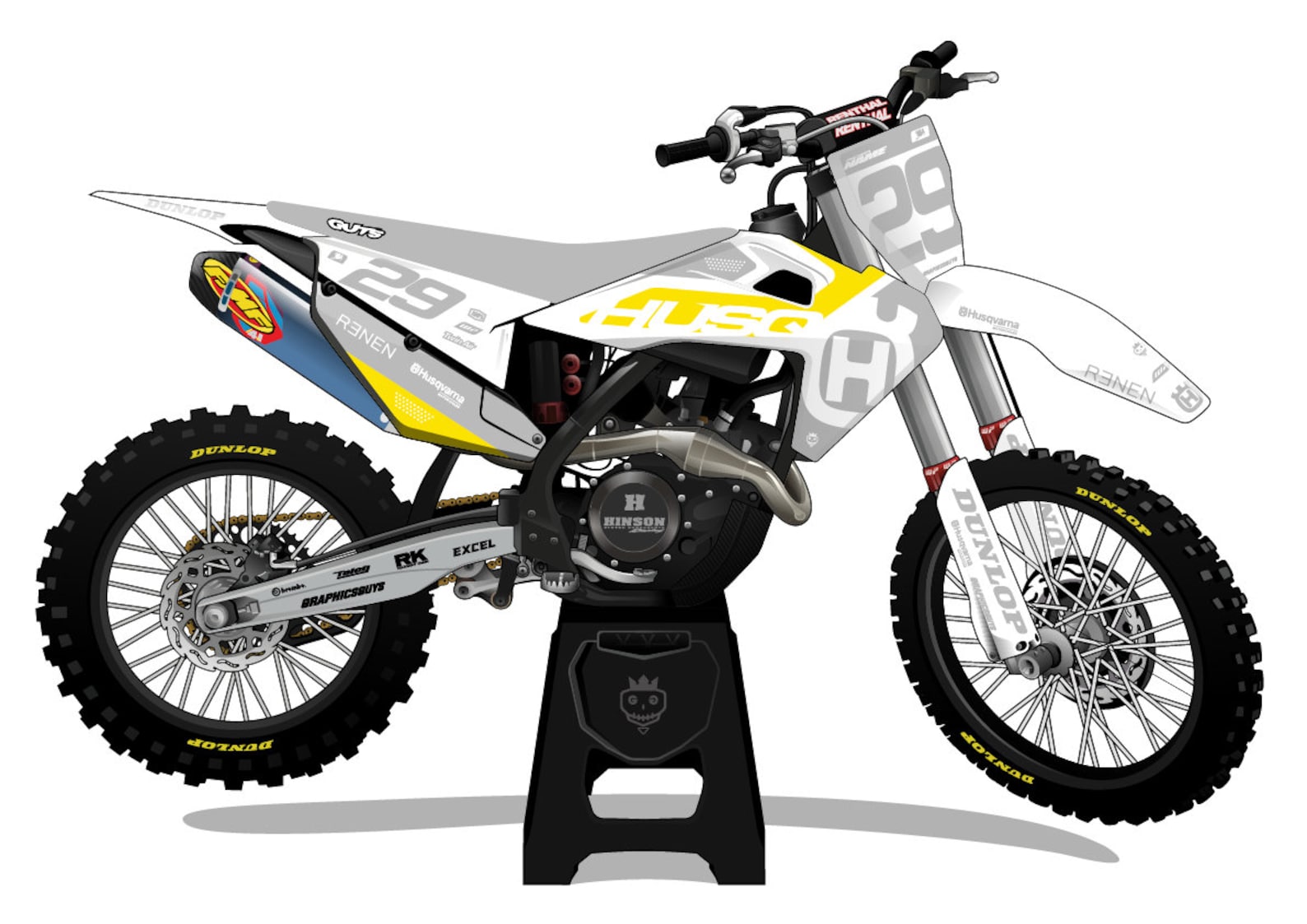 HUSQVARNA Search - Mx Graphics Kit, Moto Graphics, Dirt Bike Graphics ...