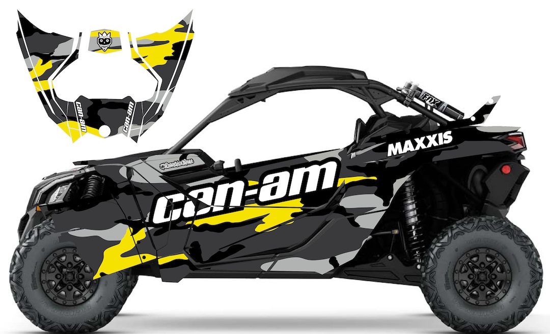 CANAM Factory Camo - UTV Graphics Kit, Buggy Decals, Utv Stickers ...