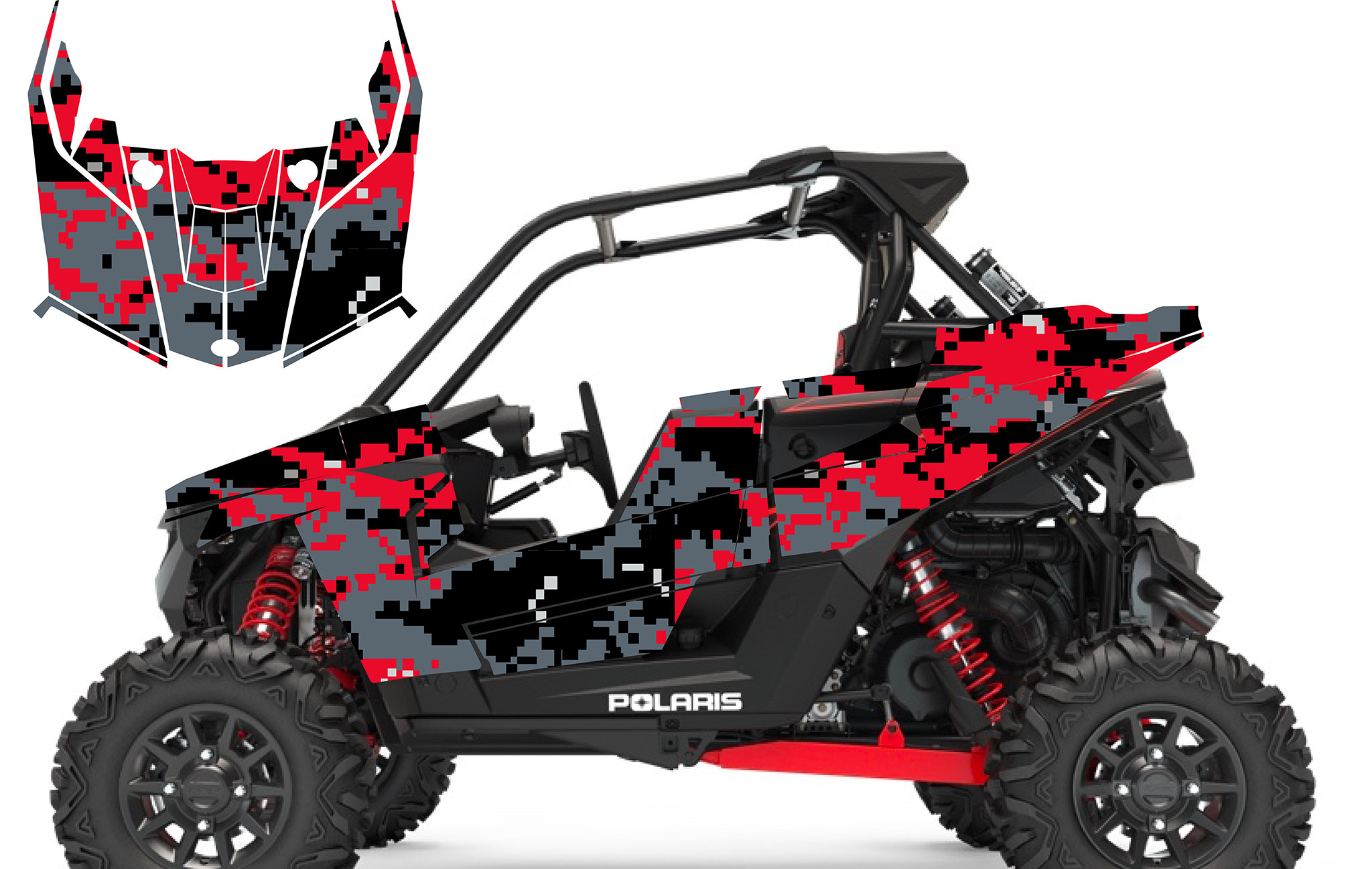 POLARIS RS1 Digicam Decal Kit- Utv Graphics Kit, Polaris Rs1 Kit ...