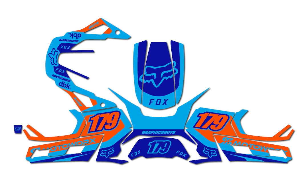 FOX Stamina - Helmet Graphics, Helmet Kit, Helmet Decals, Motocross ...