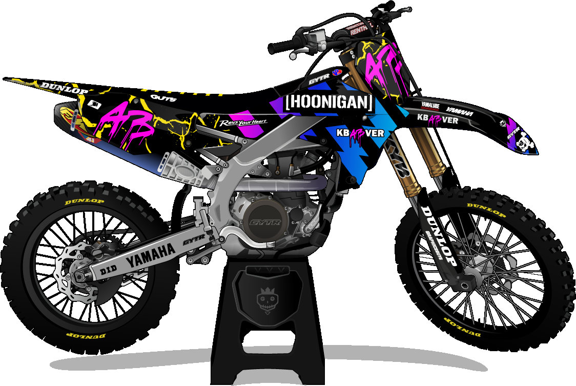 YAMAHA KB43 - Mx Graphics Kit, Moto Graphics, Dirt Bike Graphics Kit ...