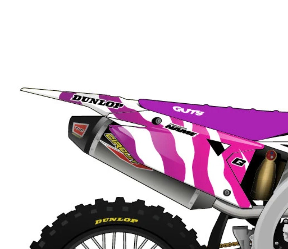 SUZUKI Retro '92 - Graphics Kit, Motocross Graphics, Decal Kit Custom ...