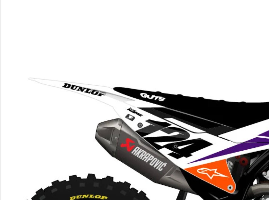 KTM Flex Purple - Graphics Kit, Motocross Graphics, Decal Kit Custom ...