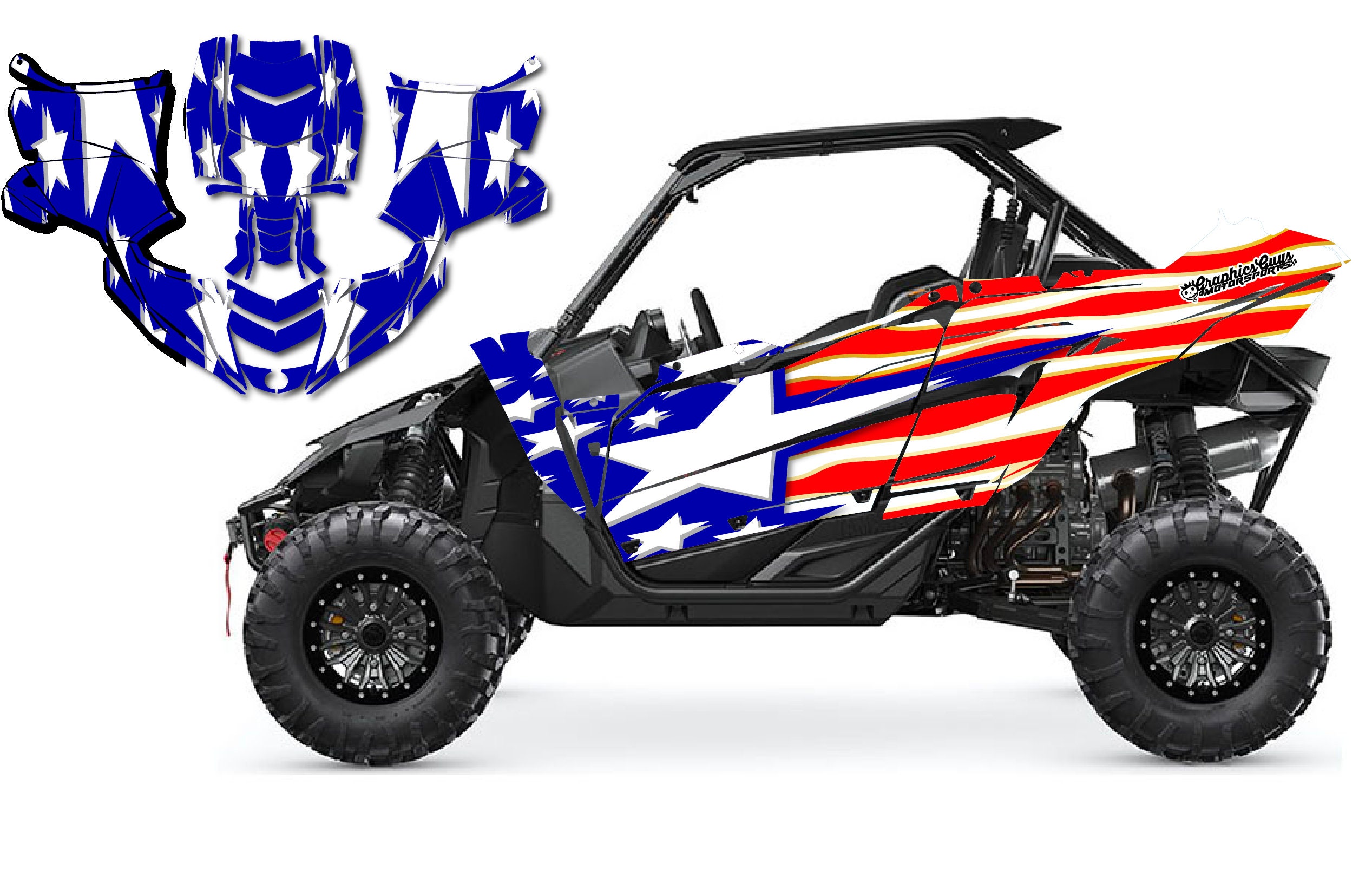 YAMAHA YXZ Merica - Graphics Kit, Decals, Stickers, Custom, Free ...