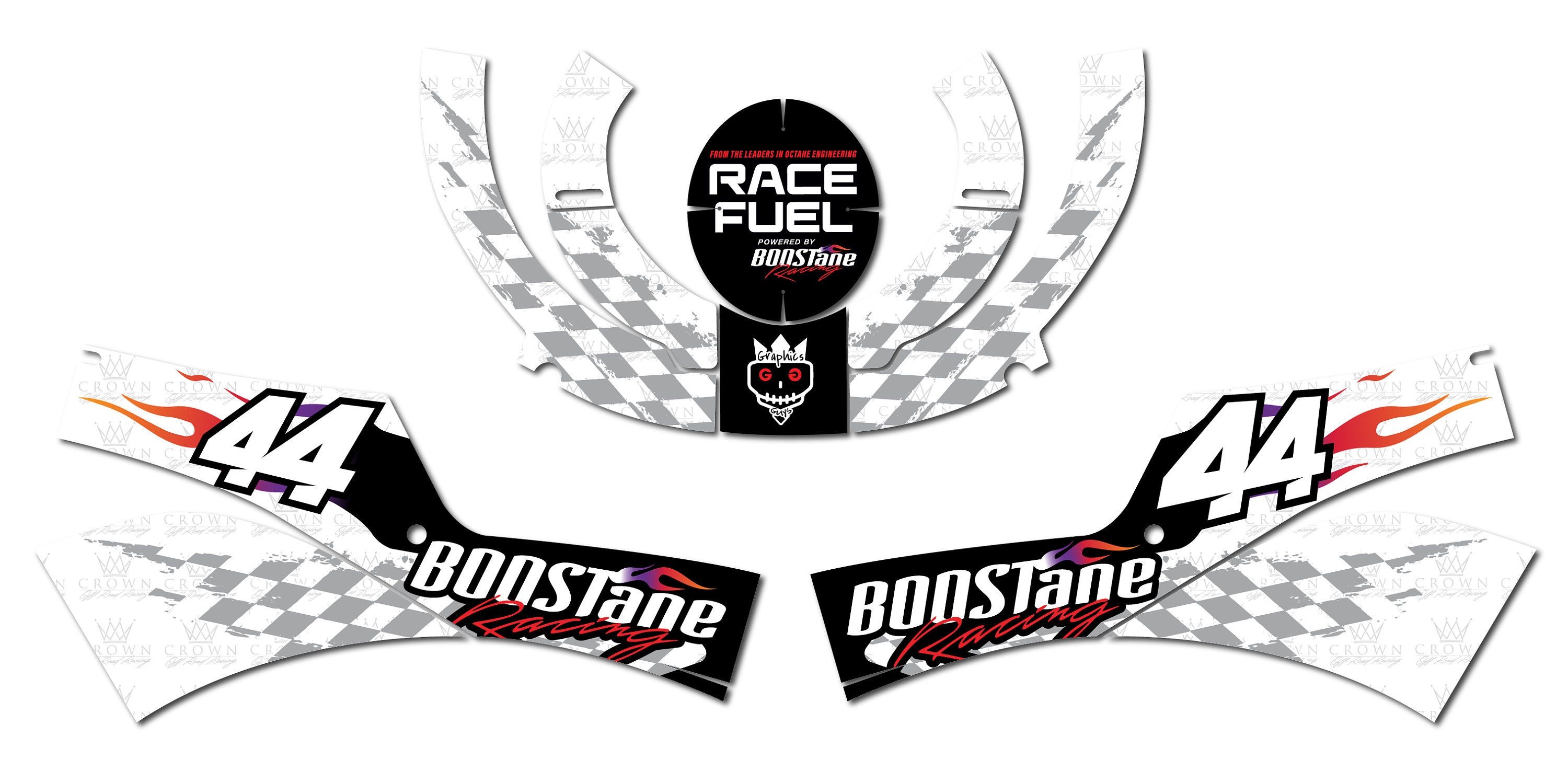 Racequip Helmet Hot Rod - Helmet Graphics, Helmet Kit, Helmet Decals ...