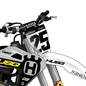 HUSQVARNA Factory - Mx Graphics Kit, Moto Graphics, Dirt Bike Graphics ...