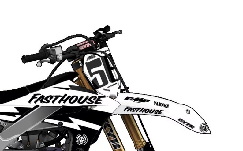 YAMAHA YFZ Fast - Mx Graphics Kit, Moto Graphics Kit, Dirt Bike ...