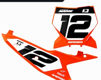 KTM Styled Mini Number Plate Decals QTY10 - Etsy