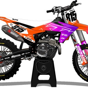 KTM Sunset - Graphics Kit, Motocross Graphics, Decal Kit Custom, Free ...